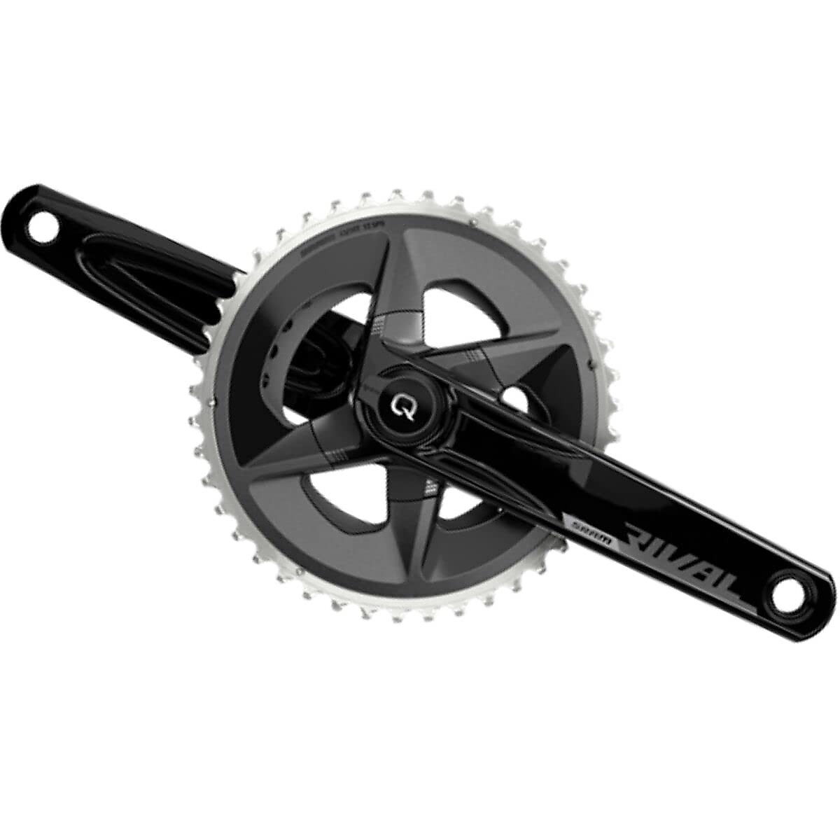 SRAM Rival AXS Crankset with Quarq Power Meter - 170mm, 12-Speed, 46/33t Yaw, 107 BCD, DUB Spindle Interface, Black, D1