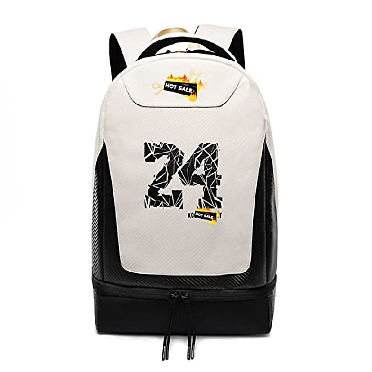 Basketball Superstar 24 Backpack. Personalized Signature Edition Casual Large Capacity Sports Bag Jersey Color
