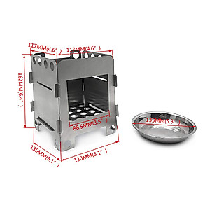 HTTMT- ET-COOK001+002-M- Portable Camping Outdoor Stove Cookware Stainless Steel Cooking Picnic Bowl Pot Pan Set