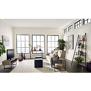 ClosetMaid 1314 2-Tier Square Wood Side Table with Storage Shelf, Gray