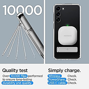 Spigen Ultra Hybrid S Designed for Galaxy S23 Plus Case (2023) - Crystal Clear