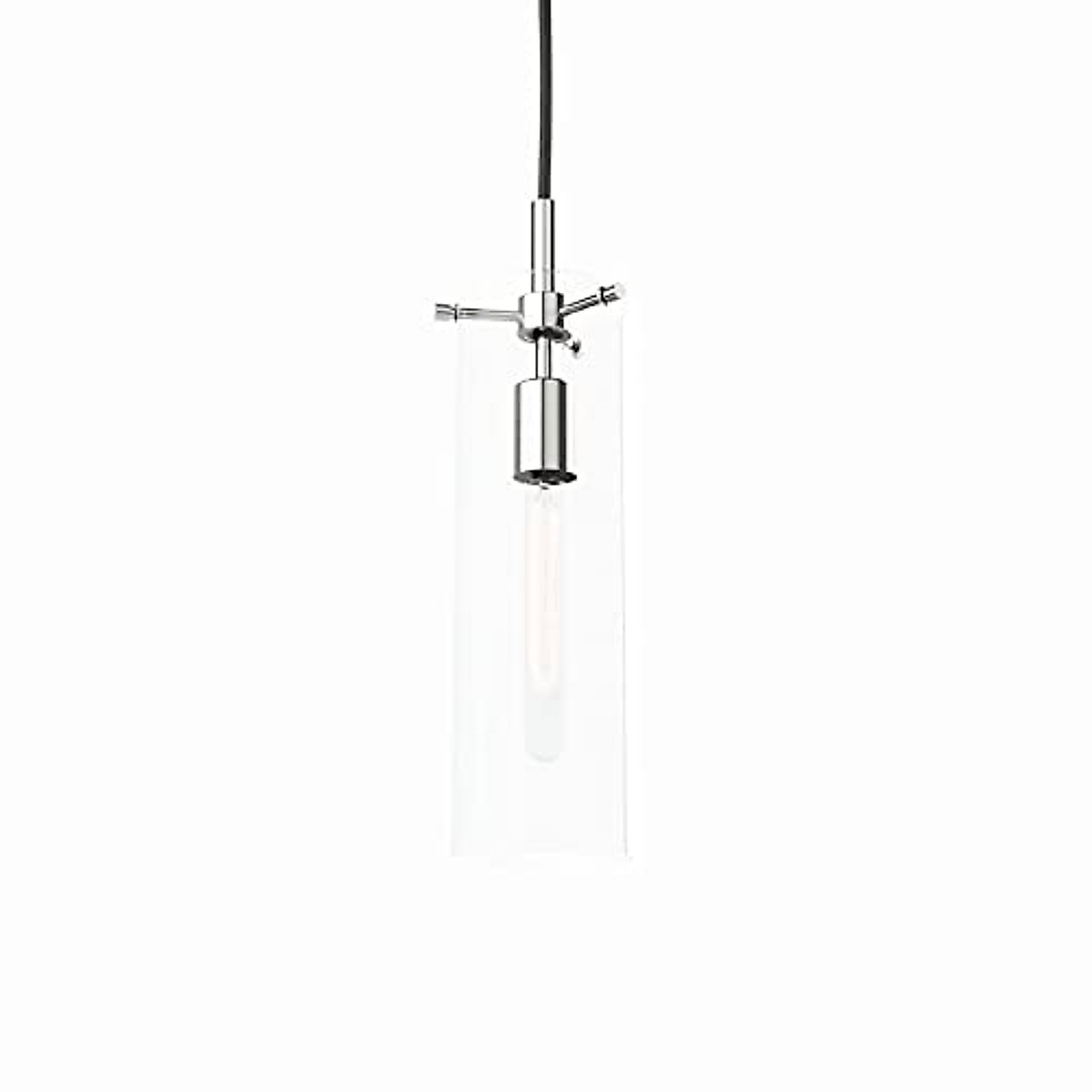 Modway Skylark Pendant Light in Clear Polished Nickel