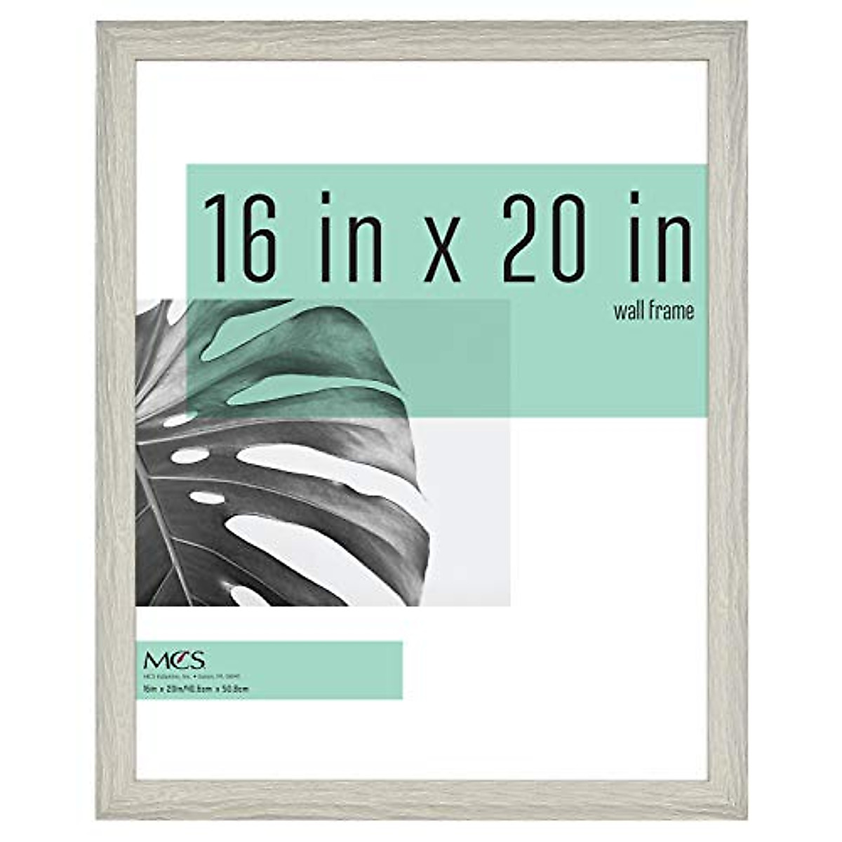 MCS Studio Gallery Frame, Gray Woodgrain, 16 x 20 in, Single & Studio Gallery Frame, Gray Woodgrain, 12 x 18 in, Single