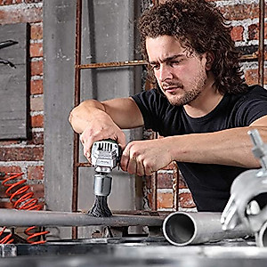 Mixiflor 9 Pack Wire Wheels Brush for Drill, 1 Inch Knotted and Plated Crimped Drill Wire Brush, Wire Brush Drill Attachments for Derusting, Paint Removal