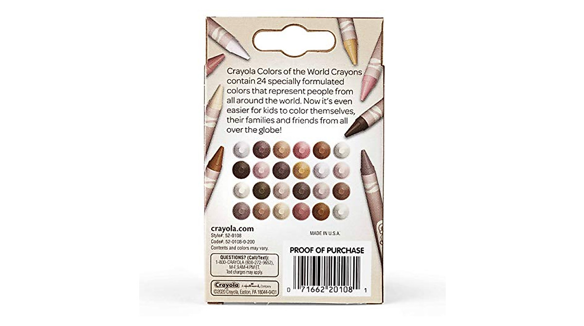 Crayola Multicultural Crayon Set - 144 Skin Tones for Inclusive Art