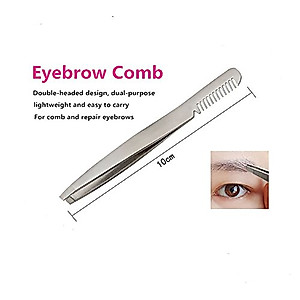 Yimart Professional Eyebrow Tweezer Set False Eyelash Extension Tool Kits Set Eyebrow Tweezers Eyebrow Trimmer Stainless Steel Eye Lashes Tweezers 7Pcs Grafting false eyelashes Makeup Accessories