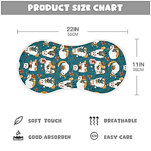 vvfelixl Muslin Burp Cloths Cats Gift Box Baby Washcloths for Baby Girl Boys 2 Pack Green