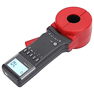 Earth Resistance Tester, ETCR2100C+ 0.01-1200Ω Multifunction Clamp Earth Resistance Tester, 0mA-20A Light Alarm Clamp Ammeter for Electrical Equipment