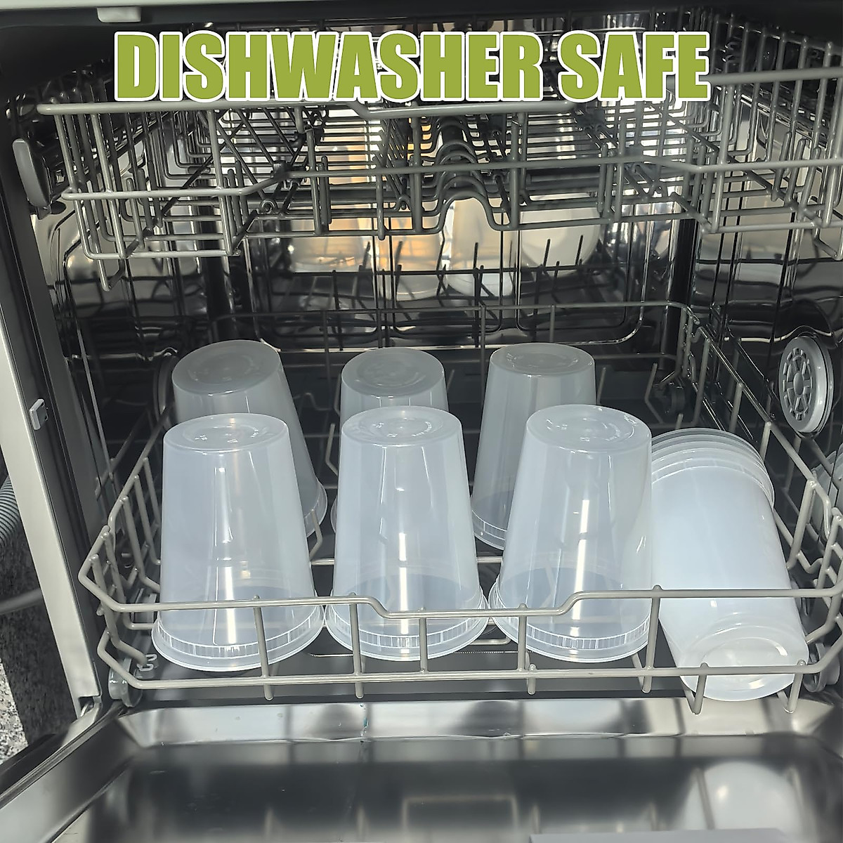 EASYTRIP 24 Pack plastic Food Storage Containers 32 oz，Deli Containers With airtight lid，Disposable Meal Prep Containers/BPA Free/Freezer Safe/Dishwasher Safe/Microwave Safe/Stackable