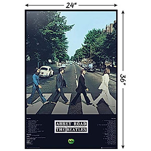 Trends International 24X36 The Beatles - Abbey Album Wall Poster, 24" x 36", Unframed Version