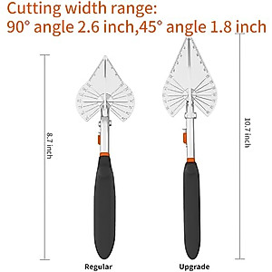 GARTOL Large Miter Shear Cutter, Multifunctional Multi Angle Trunking Shear, Angle Shears Scissors For Vinyl Wood Molding Trim, Angle Cutter Adjustable at 45 to 135 Degree with Replacement Blades
