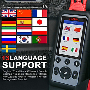 Autel MaxiDiag MD806 OBD2 Scanner, ABS SRS Engine Transmission Four Systems Diagnostic Scan Tool with Oil Reset EPB SAS BMS for Specific Vehicles Up to 2015, Auto VIN, Live Data, Lifetime Free Update