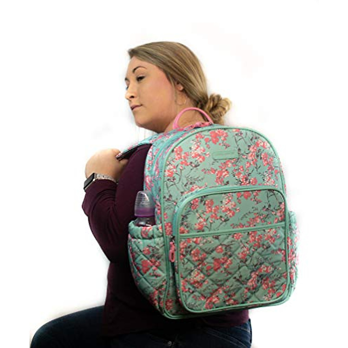 Laura Ashley Backpack Diaper Bag, Blyth Floral Print