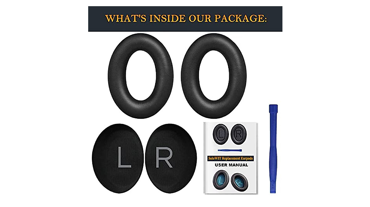 SOULWIT Ear Pads for Bose QC45 & QC SE – Enhance Comfort