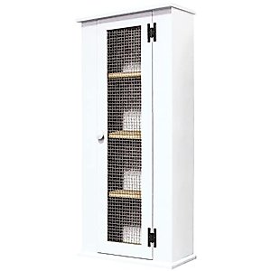 Tall Jelly Cabinet (Solid Cottage White)
