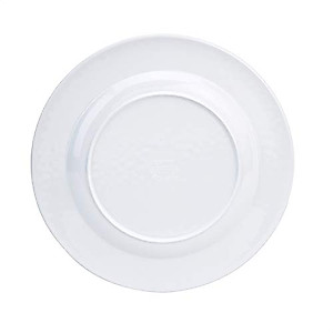 Amazon Basics Melamine Dinnerware Set, Service for 4, Traditional Blue and White - Set of 12