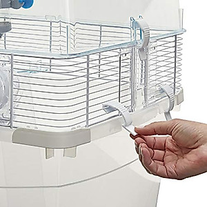 Duna Space Gerbil & Hamster Cage, Extra-Deep 11.5-Inch Base Promotes Instinctual Burrowing While Containing Litter & Debris, Includes ALL Accessories and Play Tunnels, 22.6L x 18.7W x 21.5 Inches
