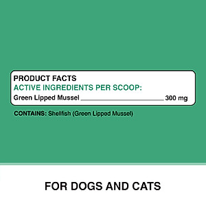 American Standard Supplements Green Lipped Mussel Powder for Dogs & Cats - Joint & Mobility Support - 3.17 oz (90g)