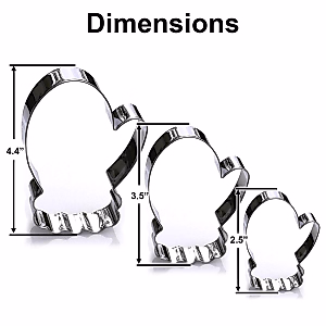 Sweet Cookie Crumbs Mitten Cookie Cutter - Stainless Steel - Dishwasher Safe (Mitten 3 Piece)
