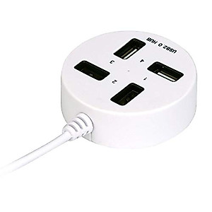 Lysee USB Cables - HL 2017 USB 2.0 High Speed 4 Port Splitter Hub Adapter for PC Computer Laptop oct17 - (Color: White, Length: 57cm)