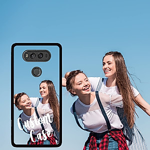 WOWTIFY Custom Phone Case for LG V20, Personalized Photo Phone Cases Customized Gift for Birthday Xmas Valentines Friends Her Him, Protective Huawei P30 Black Case