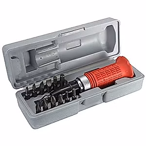 eoocvt 14pcs Heavy Duty Impact Screwdriver Driver Bits Tool Socket Set Kit With Case
