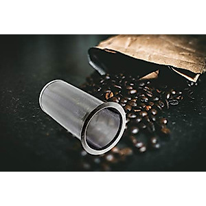 MODERNJOE'S Premium Infuser Cold Coffee Maker for 2QT Wide Mouth Mason Jars by Modern Joe's. Perfect for Ice Coffee and Tea. Heavy Duty Gauge 100 Micron Mesh 304 Stainless Steel