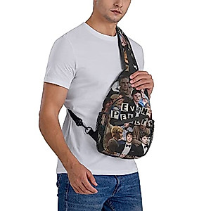 Fashion Evan Peters Cross Chest Bag Diagonally Lightweight Casual Sling Backpack For Women Men Travel Hiking Gifts