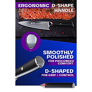 Dalstrong Chef Knife - 8 inch - Phantom Series - Japanese High-Carbon AUS8 Steel Kitchen Knife - Pakkawood Handle - Cooking Knife - Razor Sharp Chef's Knife - Sheath Included