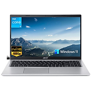 acer 2023 Newest Aspire 5 15.6" FHD 1080p IPS Slim Laptop, Dual-Core Intel i3-1115G4 (Upto 4.1GHz) Procssor, 20GB RAM, 512GB NVMe SSD, WiFi 6, RJ-45, HD Webcam, Amazon Alexa, Windows 11+MarxsolCables