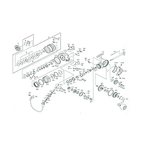 Daiwa Genuine Parts 21 Cellutate SW 5000-H Handle, Part Number: 91, Part Code: 1H2B54