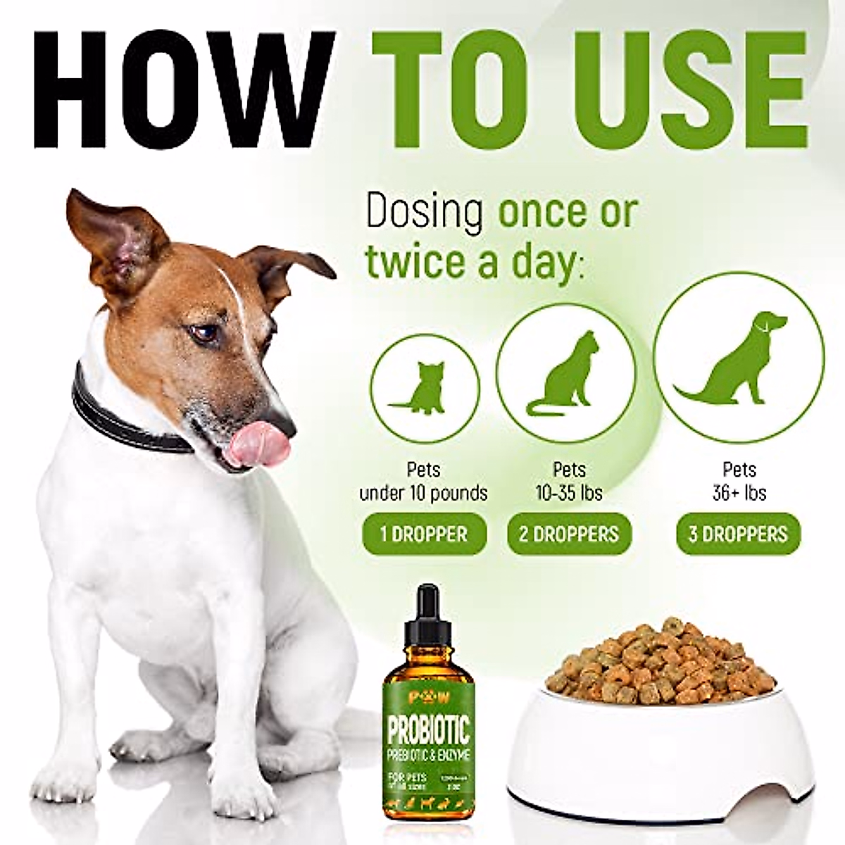 Probiotic for Dogs with Natural Digestive Enzymes. A Prebiotics + Digestive Enzyme product for dogs + Pumpkin. 120 Servings. Diarrhea & Upset Stomach Relief + Gas, Constipation, and Allergy Relief.