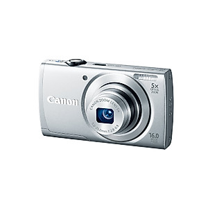 Canon PowerShot A2600 is 16.0 MP Digital Camera with 5X Optical Zoom and 720p Full HD Video Recording (Silver)