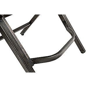 Signature Design by Ashley Kavara 24" Rustic Counter Height Barstool, 2 Count, Brown