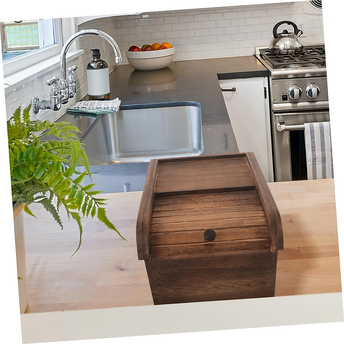 PHENOFICE Solid Wood Rice Storage Box Large Container Food Containers Cereal Containers for Food Storage Food Storage Containers for Pantry Bucket with Lid Wooden Seal Storage Rack