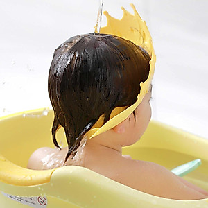 Baby | Baby Crown Bath Head Visor, Adjustable Kids, Baby Shampoo Shower Protection Waterproof Bathing Hat for Toddler Children