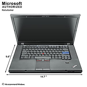 Lenovo ThinkPad T520 Laptop Notebook - Intel Core i5 2.5GHz - 8GB DDR3 - 128GB SSD - 15.6in Display- DVD - Windows 10 Pro (Renewed)