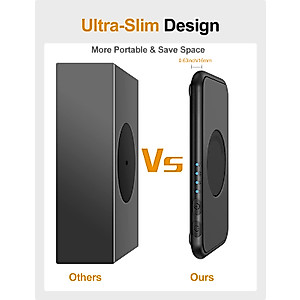 【Ultra-Slim Quiet】STARSIKI Undetectable Mouse Jiggler Interval Timer Adjustable, Mouse Mover with On/Off Switch, Automatic Device to Keep Moving Mouse Wiggler Shaker Clicker Random Movement DriverFree
