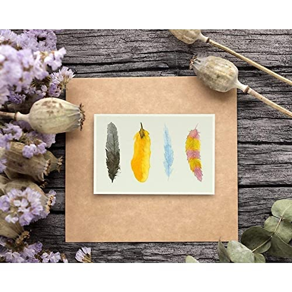 Assorted Thank You Cards Bulk, Blank Greeting Notes with Envelopes (4x6 In, 144 Pack)