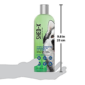 Shed-X Liquid Dog Supplement, 32oz – 100% Natural – Helps Dog Shedding, Fish Oil for Dogs Supports Skin & Coat, Dog Oil for Food with Essential Fatty Acids, Vitamins, and Minerals