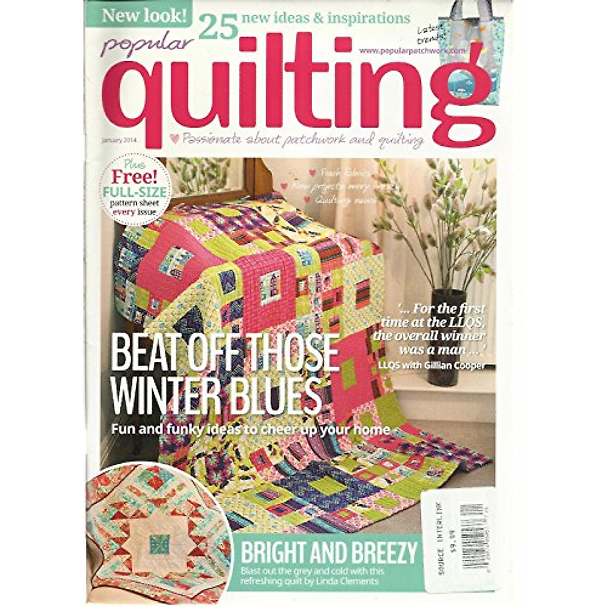 POPULAR QUILTING, PASSIONATE ABOUT PATCHWORK AND QUILTING, JANUARY, 2014