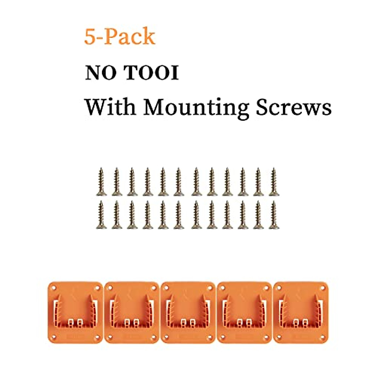 Tool Holder Mount for Ridgid AEG 18V Drill Tool Hanger Power Tool Storage -5 Pack