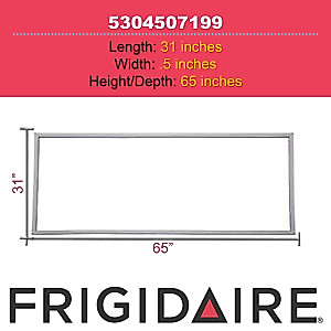 Frigidaire 5304507199 Freezer Door Gasket Original Equipment (OEM) Part, White