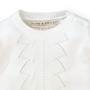 Hope & Henry Baby Sweater Gown and Bonnet Set