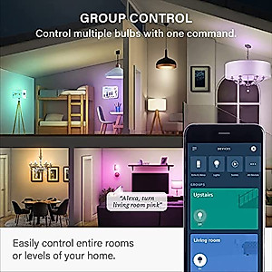 Sengled Alexa Light Bulb, Candelabra Light Bulbs Color Changing, Candelabra LED Light Bulbs 450 LM 45W Equivalent RGBW, E12 LED Bulb, Smart Bulbs That Work with Alexa Only, No Hub Request, 2 Pack