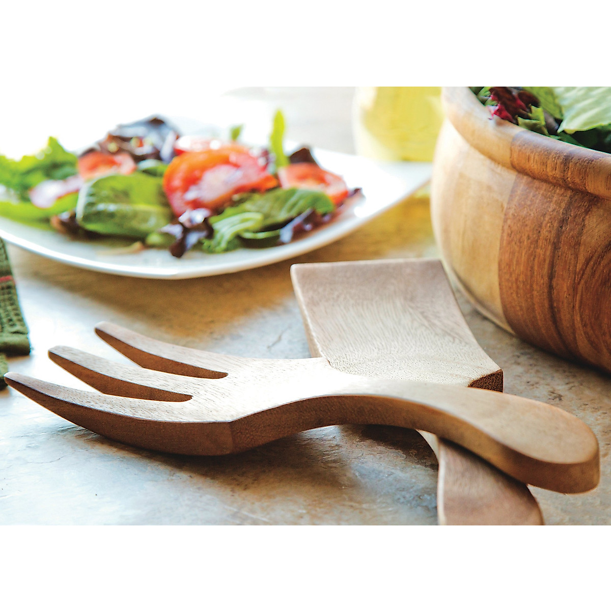 Ironwood Gourmet Servers, Medium, Large Tulip Salad Bowl