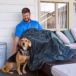 PediPocket XXL Patented Foot Pocket Blanket – Gorgeous Gunmetal – Extra Large 60” x 84” with 30” Deep Foot Pocket, Plush Fleece Blanket - Everyday Luxurious Comfort, Machine Washable, Great Gift Idea