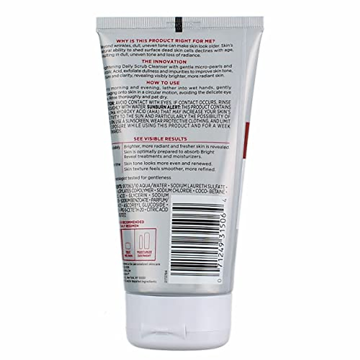 L'Oreal Skin Expert Revitalift Bright Reveal Scrub Cleanser, 5 fl oz (Pack of 2) by L'Oreal Paris