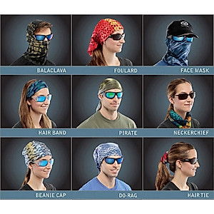 Neck Gaiter, Gator, Balaclava, Headwear, Scarf, Bandana, Headband, Face Shield, Mask, for Dust, UV Protection, Skiing, Cycling, Fishing, Motorcycle Riding, Running, Skateboarding, Seamless