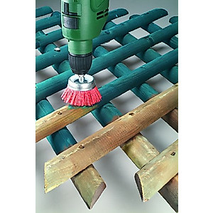 Bosch 2609256525 6 x 75 mm Wire Cup Brush Nylon Wire with Aluminium Oxide G80 Shank